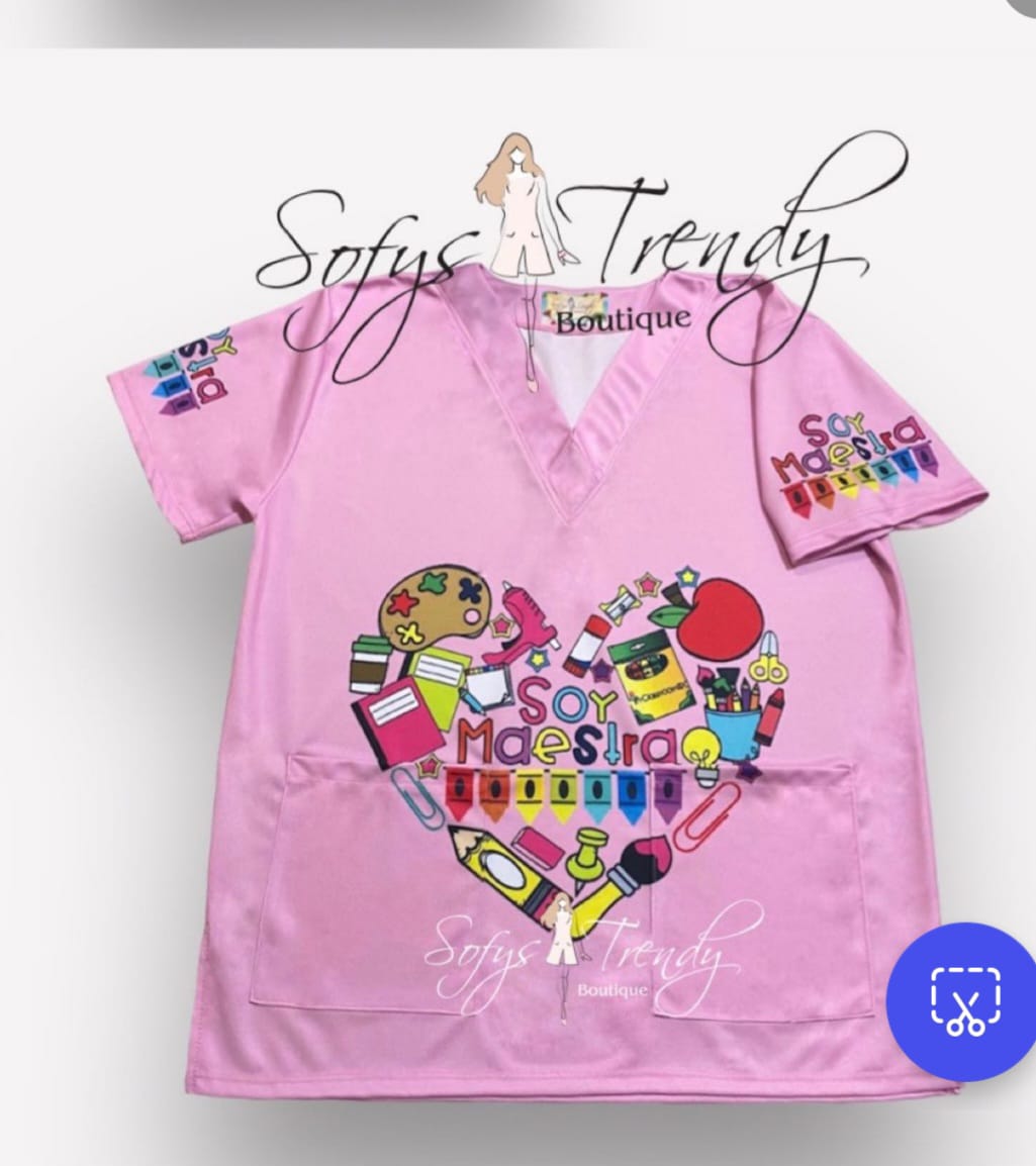 Chemise Corazón soy Maestra – Sofys Trendy