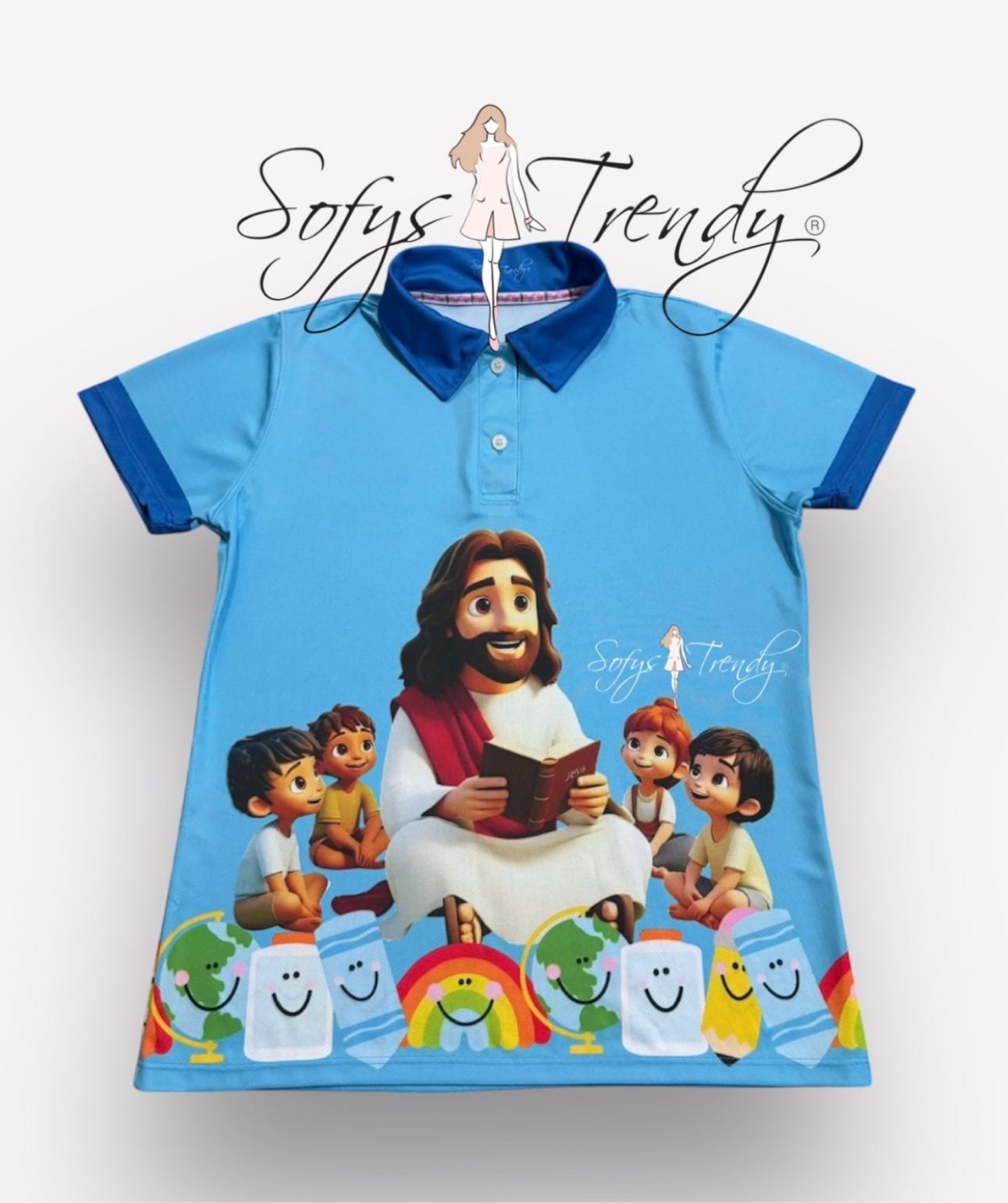 Polo Jesús Niños Sentados – Sofys Trendy