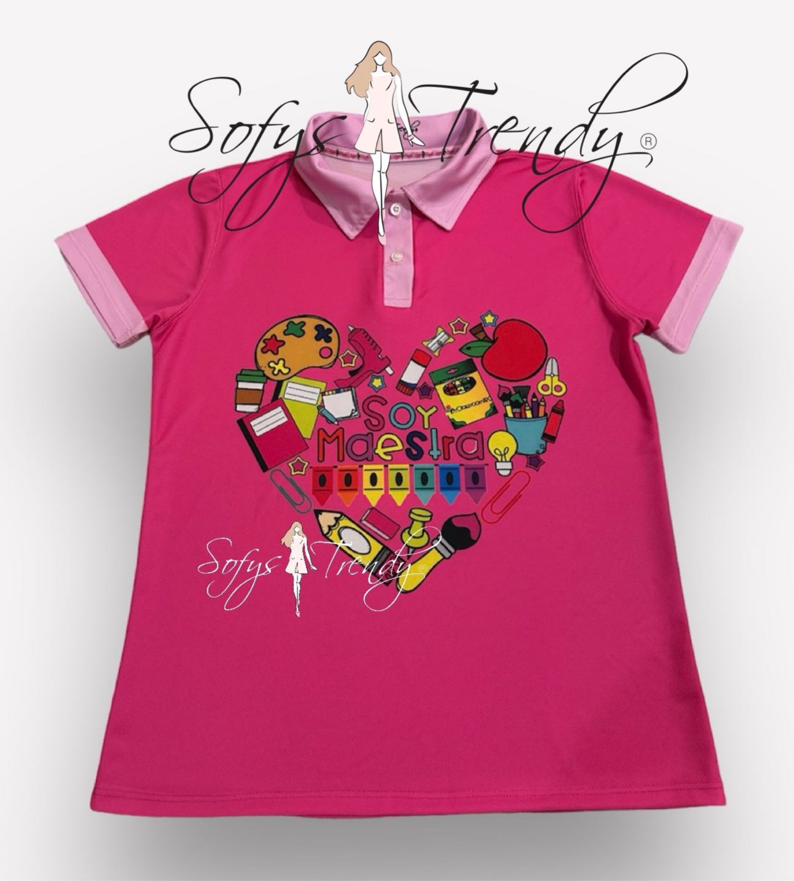 Polo Corazón Soy Maestra – Sofys Trendy