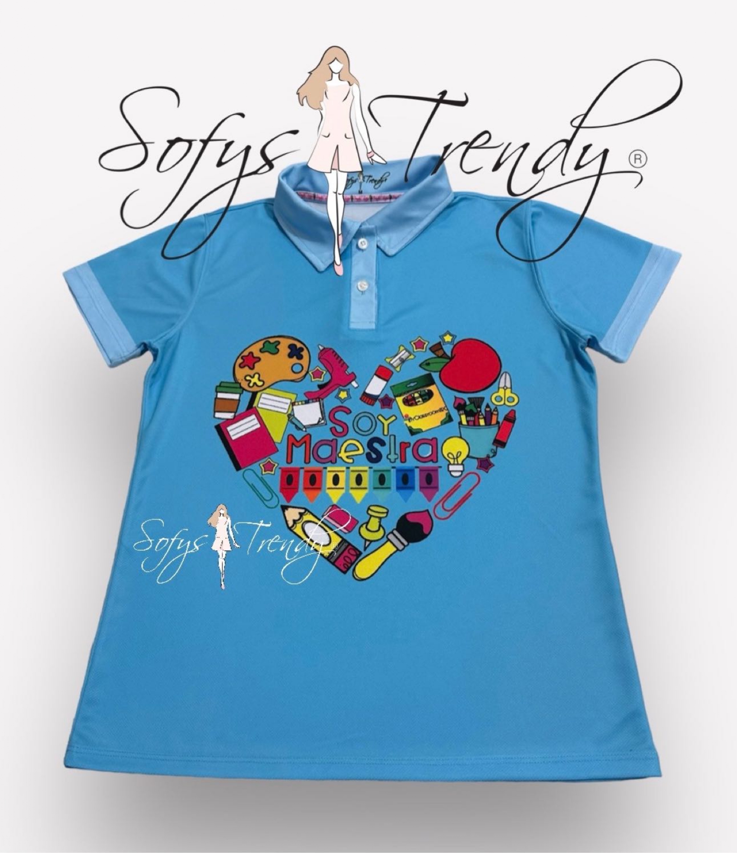 Polo Corazón Soy Maestra – Sofys Trendy
