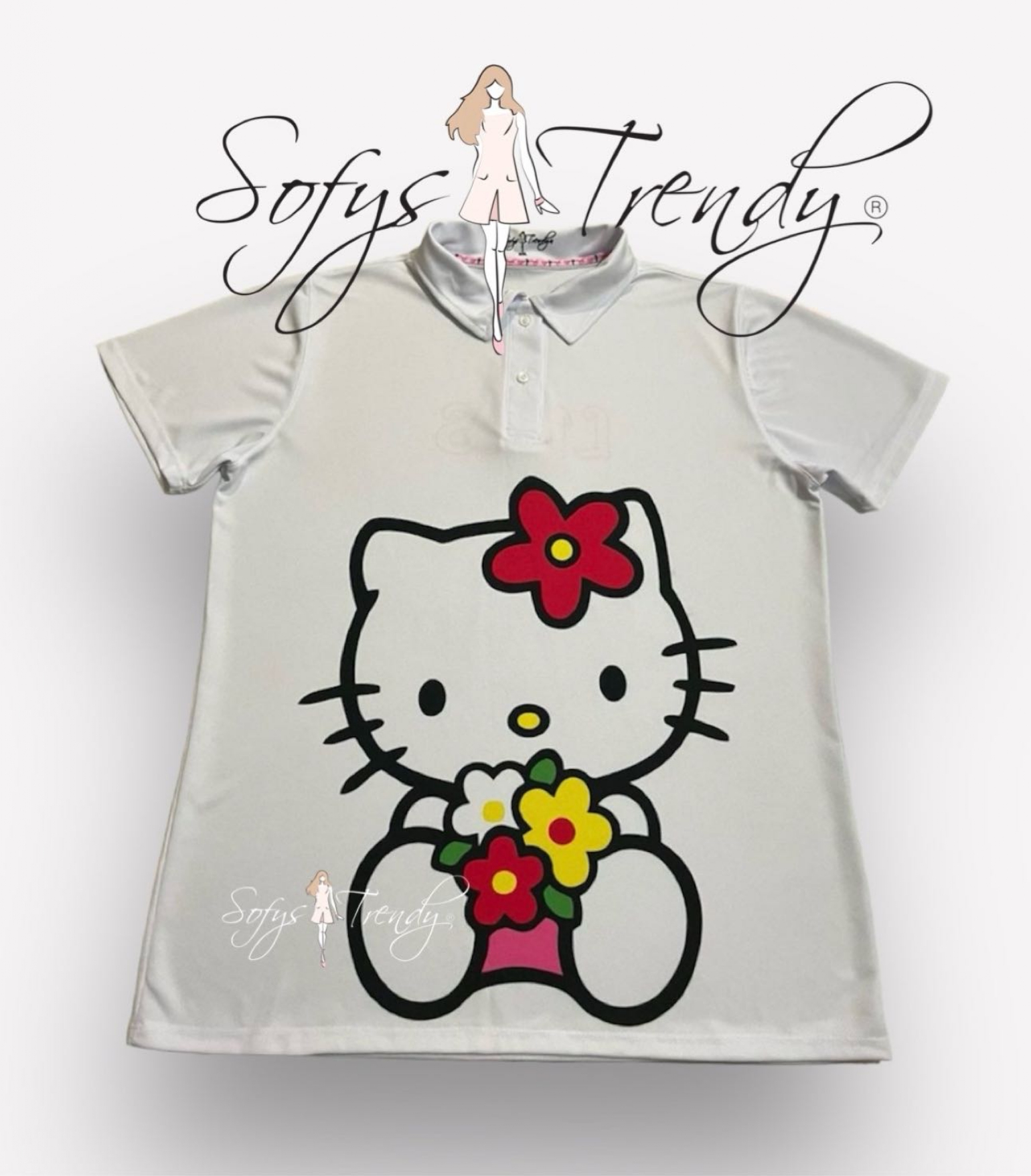 Polo Kitty Abrazando Florecitas – Sofys Trendy