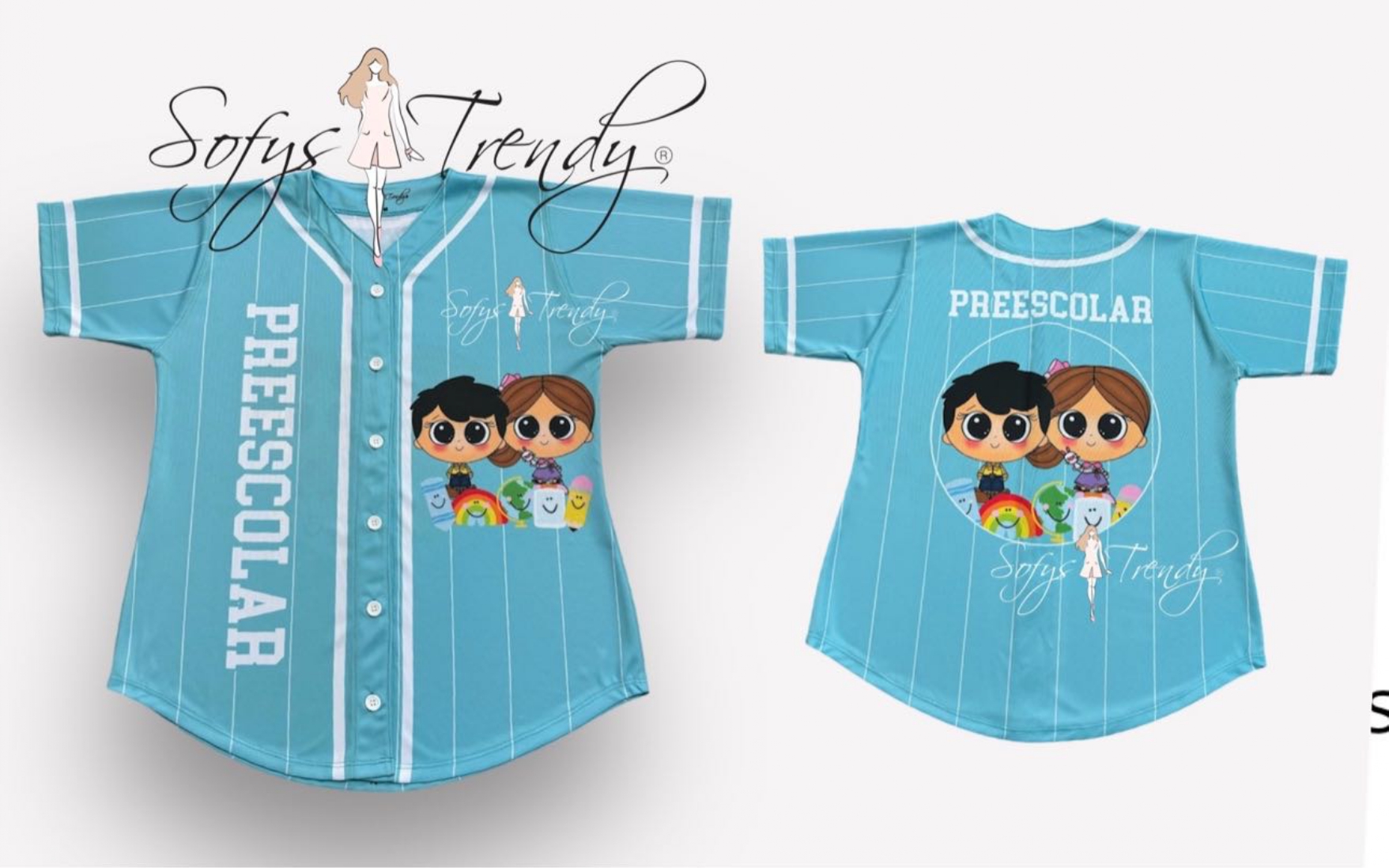 Jersey Preescolar Niños Sobre Útiles – Sofys Trendy